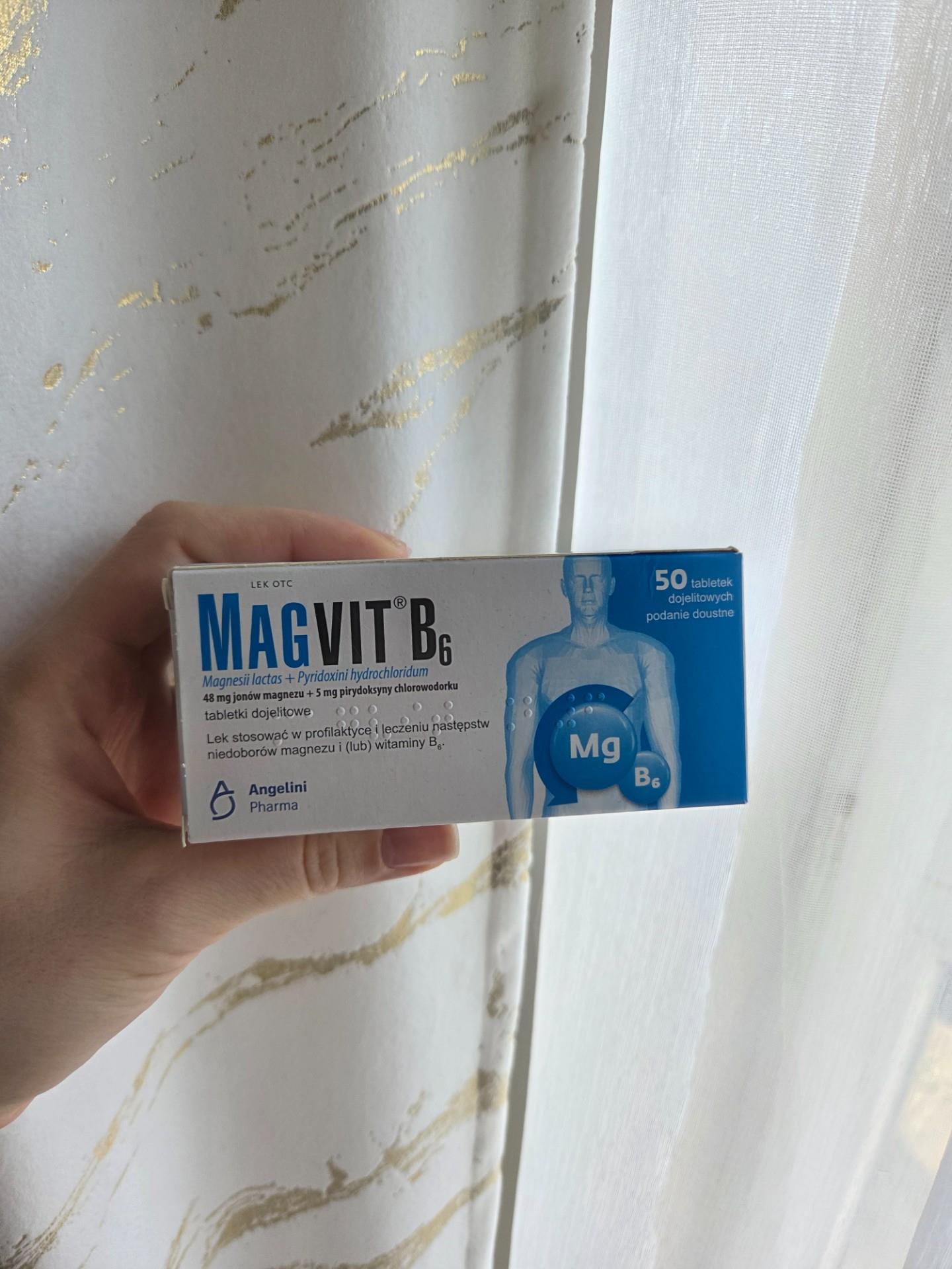 Magvit B6 48mg +5mg 50tabl. - Opinie i ceny na Ceneo.pl