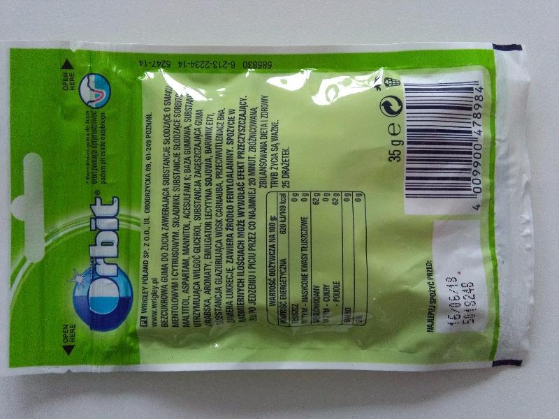 Orbit Lemon Lime Guma do żucia bez cukru 35 g (25 drażetek) - Ceny i ...