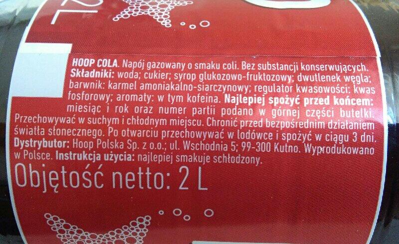 Hoop Cola Napój Gazowany 2l - Ceny i opinie - Ceneo.pl