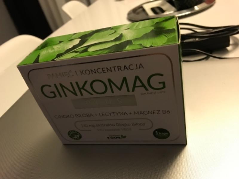 Suplement diety Ginkomag Plus na pamięć i koncentracje 120 kaps ...
