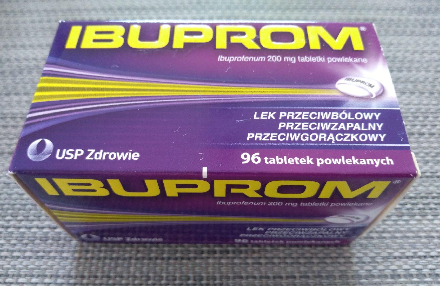 Leki przeciwbólowe Ibuprom 200mg 96 tabletek - Opinie i ceny na Ceneo.pl