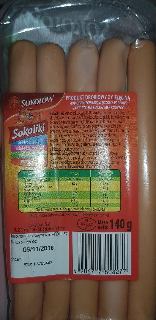 Sokołów Parówki Sokoliki 140 g - Ceny i opinie - Ceneo.pl